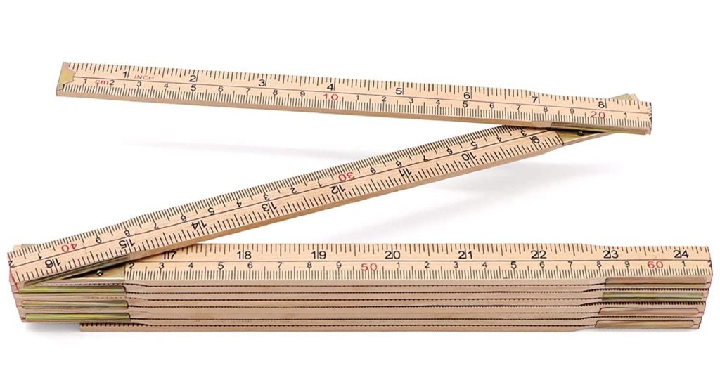 Regla o Metro de Madera 2 Mts. Albanil – Disveca Zulia C.A.